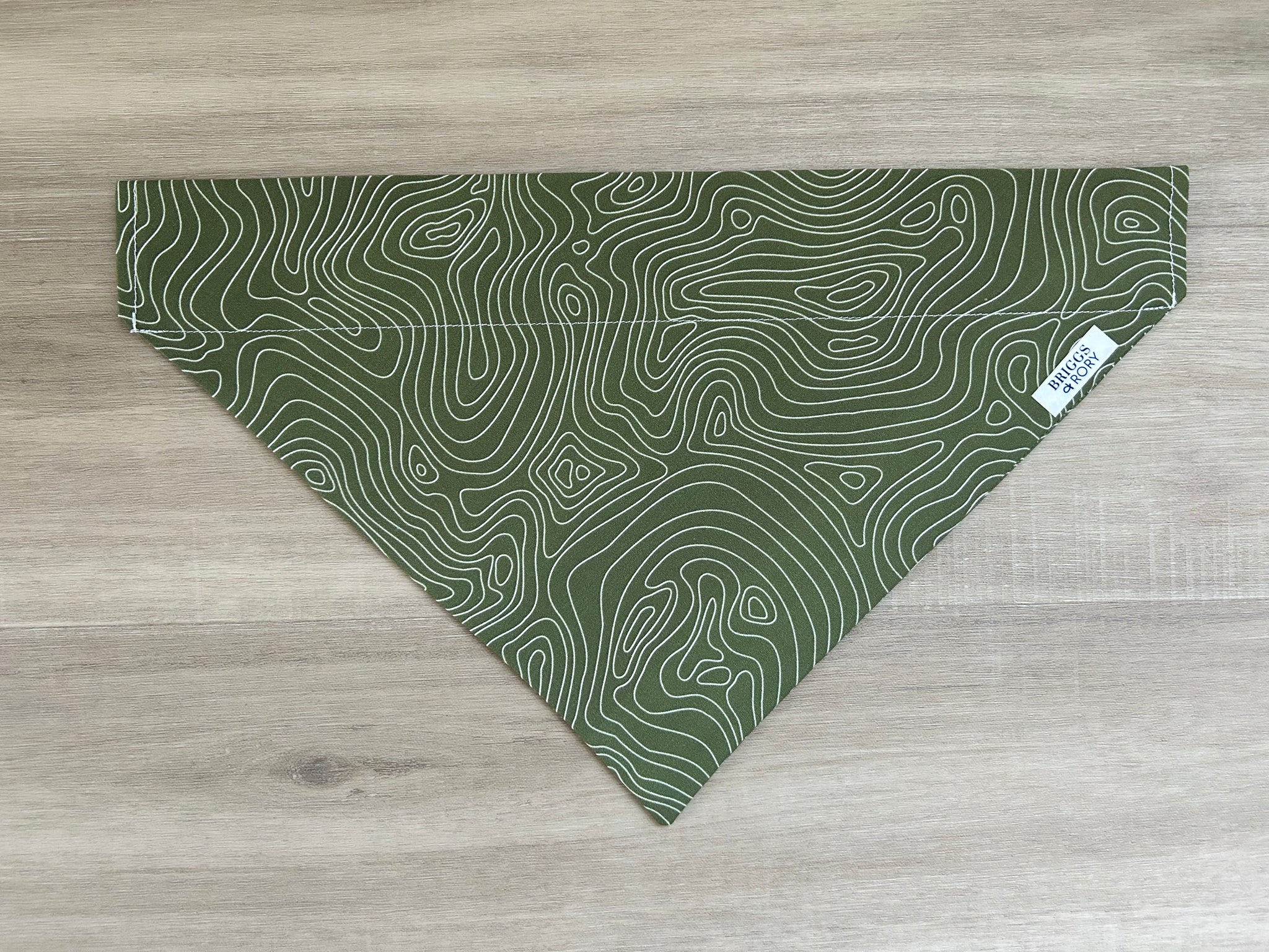 Topographic Map Dog Bandana | Adventure-Ready Canine Style – Briggs and ...